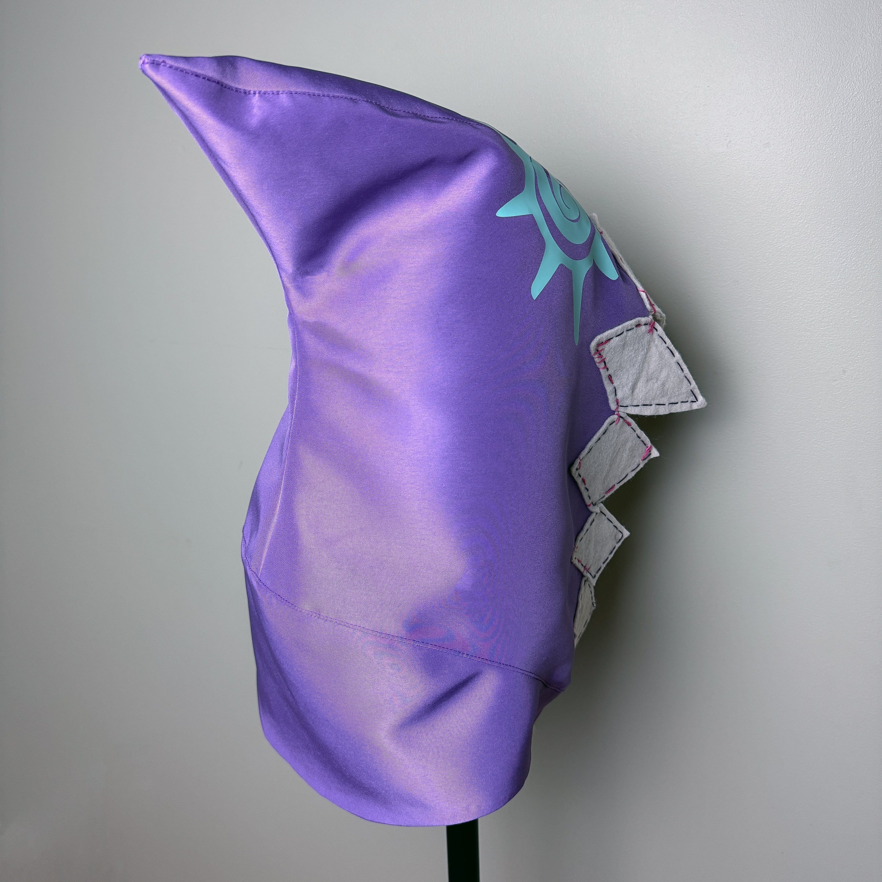 Custom Handmade Jinx-Inspired Purple Shark Hood – Arcane Season 2 Cosp