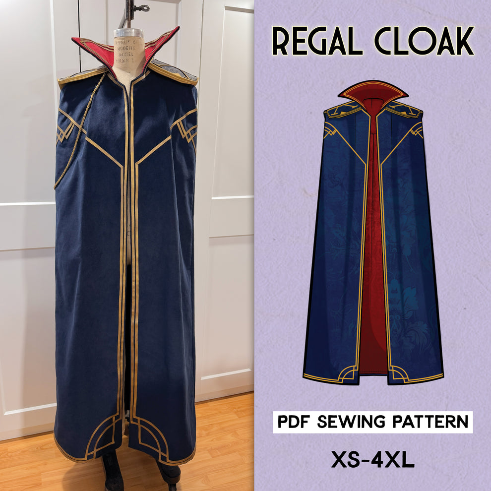 Regal Cloak Sewing Pattern | Caitlyn Arcane Season 2 | PDF