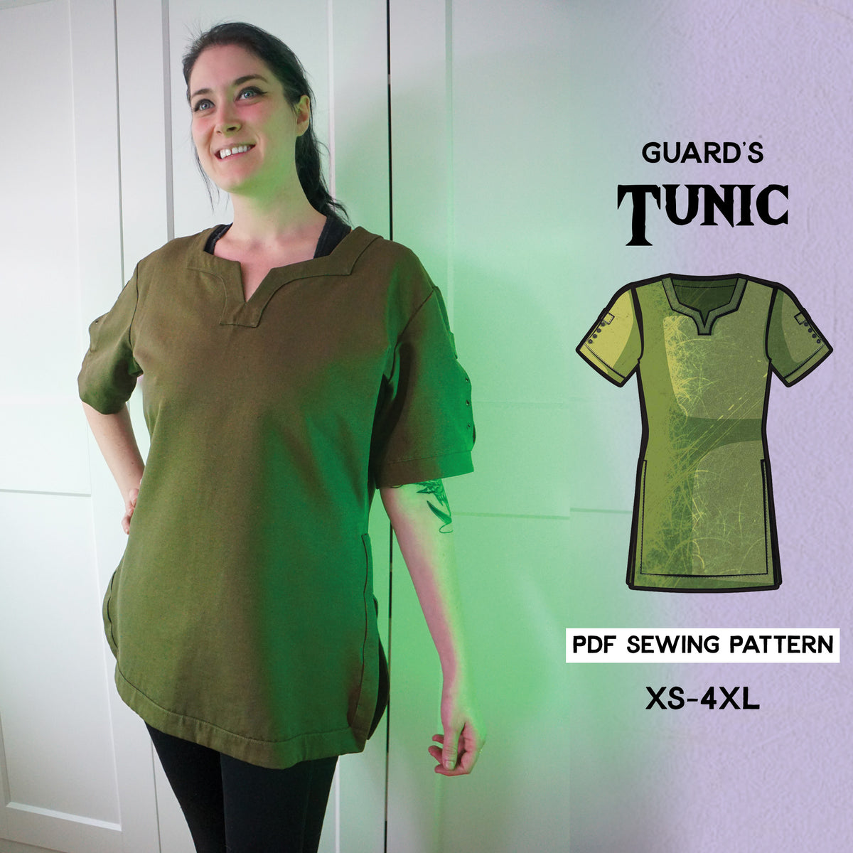 Tunic Sewing Pattern PDF | Unisex Guard’s Cosplay Pattern