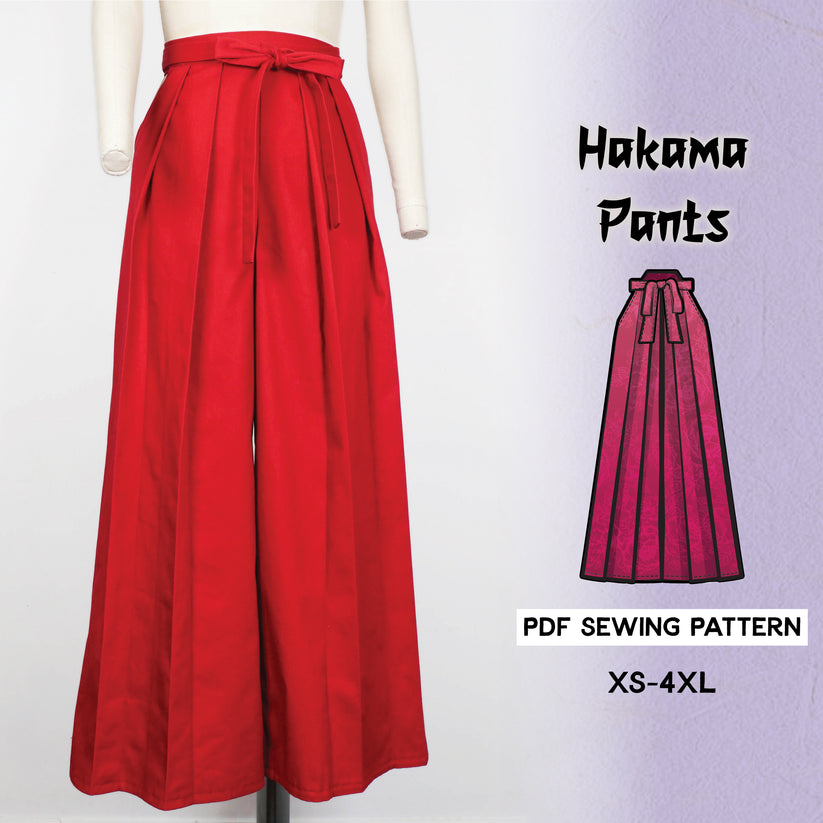 Hakama Pants and Shorts Sewing Pattern/PDF and Tutorial Book