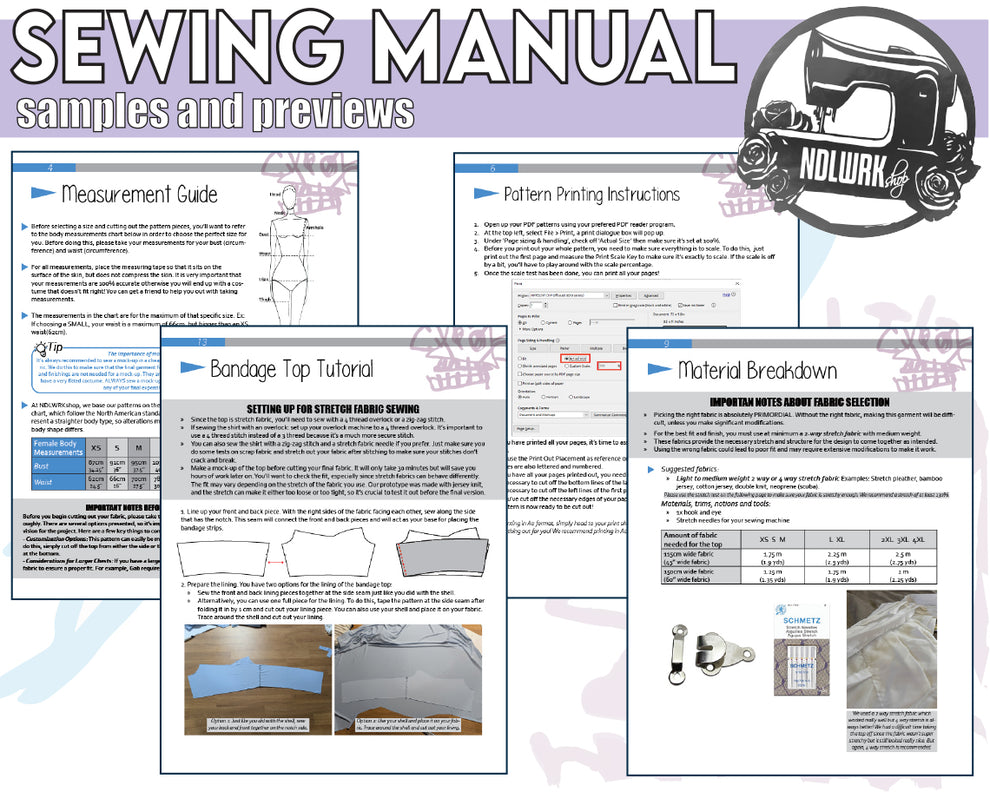 Bandage Top Sewing Pattern | Jinx & Vi Arcane Inspired | PDF