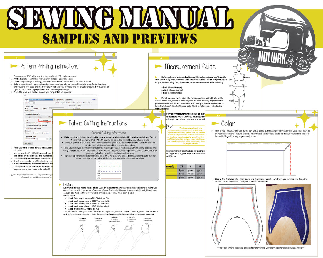 Basic Cosplay Bow Bundle Sewing Pattern/Downloadable PDF File and Tuto ...