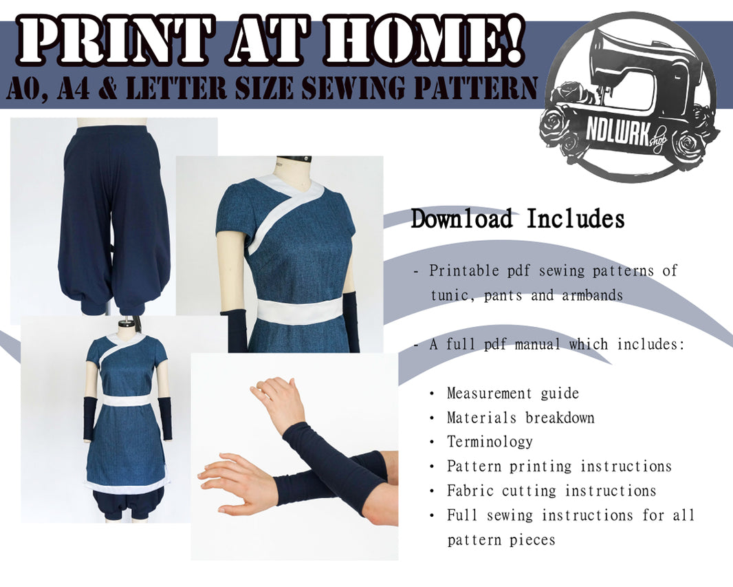 Cosplay Sewing Patterns | PDF Sewing Templates – ndlwrkshop